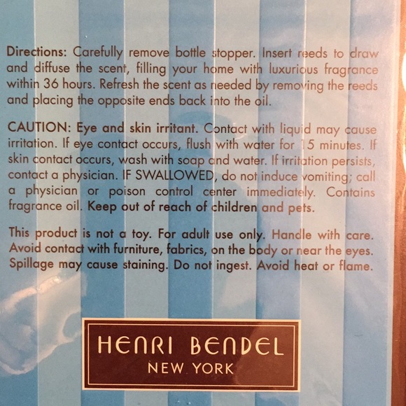 henri bendel | Other | Henri Bendel Diffuserreed In Beach Scent Nwt ...